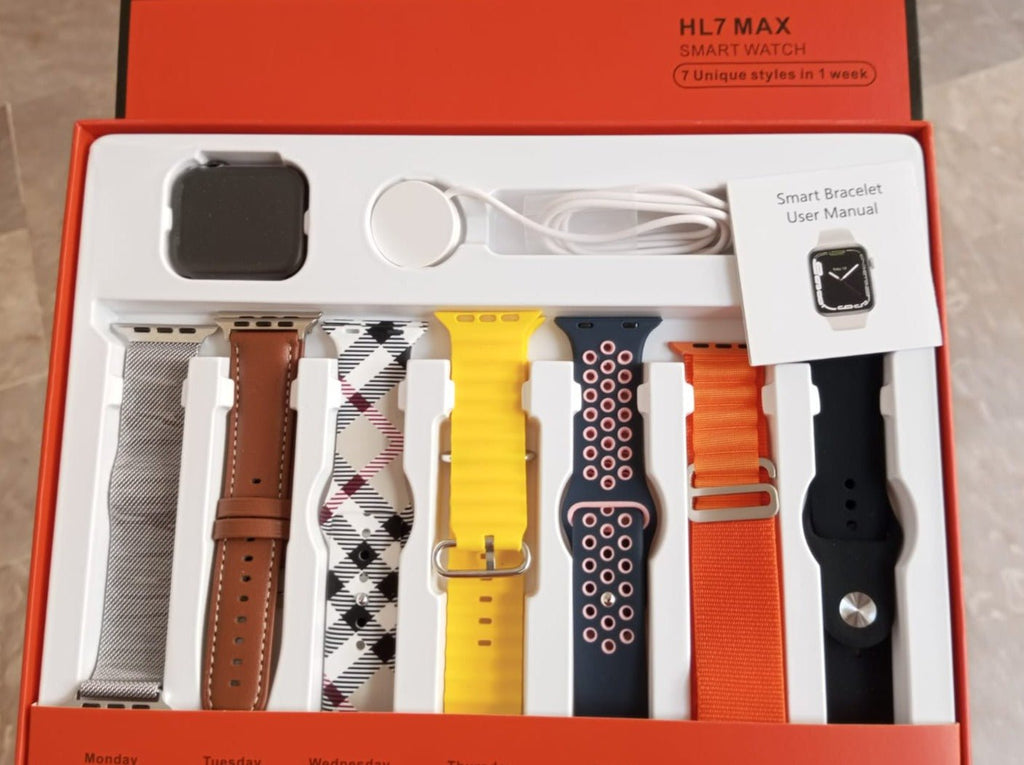 Atouch HL7 Max Smartwatch With 7 Strap – Zamana.pk