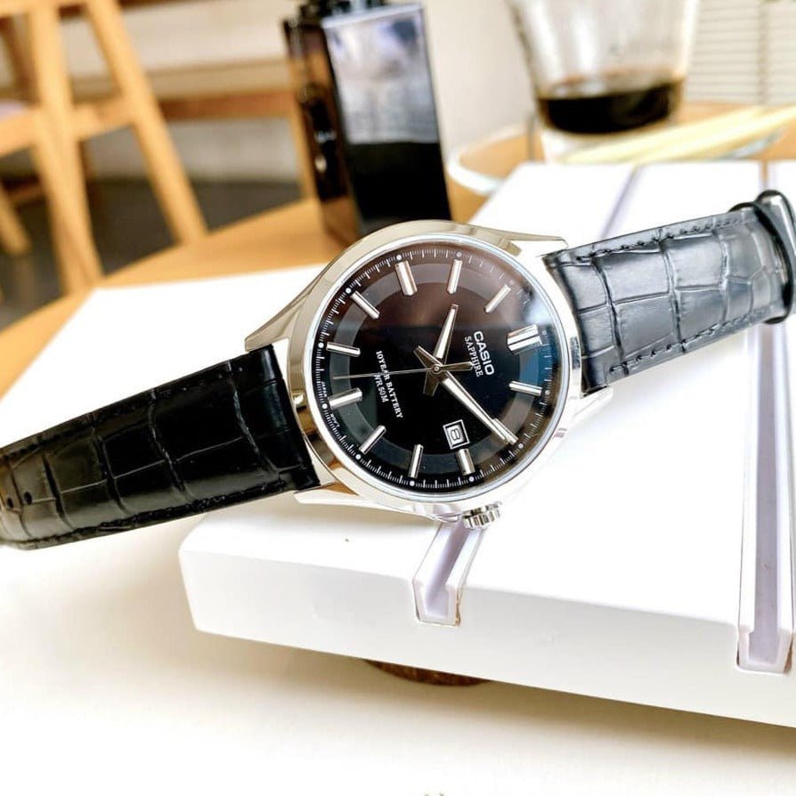 Casio MTS-100L-1A Analog Black Dial Men's Watch- – Zamana.pk